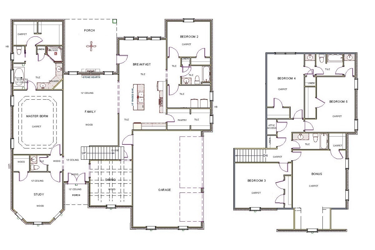 Homes Plans in Legacy Grove