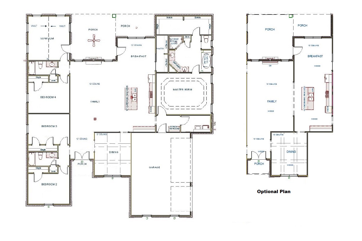 Homes Plans in Legacy Grove